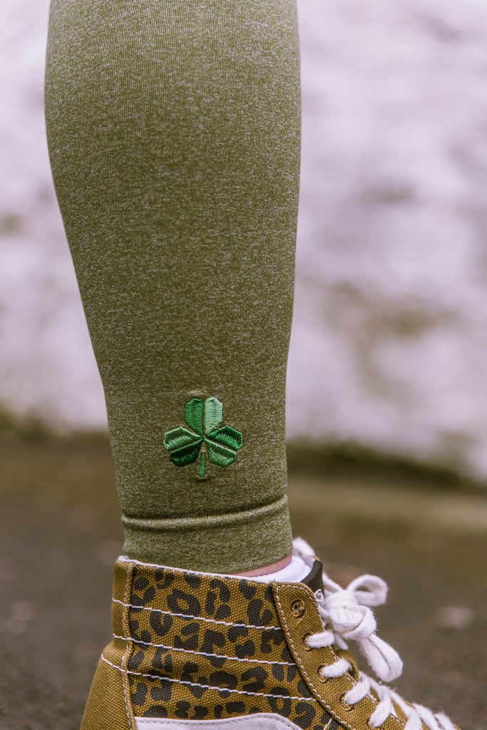 Shamrock Womens Sage Green Leggings – Shamrock Gymwear